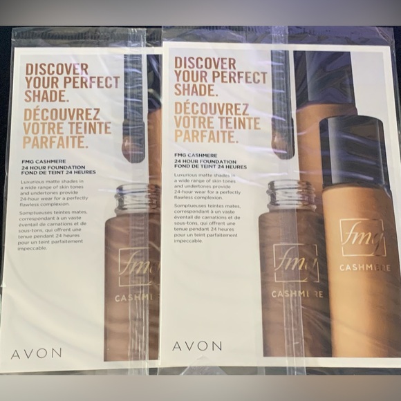 Avon | Makeup | Avon Fmg Cashmere 24 Hour Foundation Makeup Samples Medium Tan 6 Pack New | Poshmark